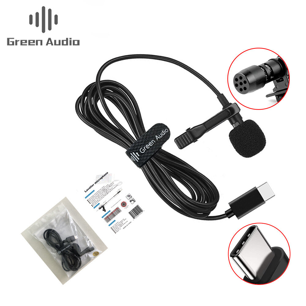 GAM-140T Type-C лапелльный микрофон для Android телефонов с USB мини-микрофон для стриминга и интервью запись