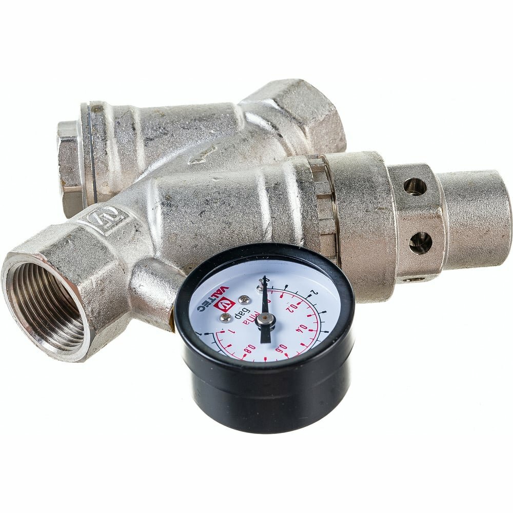 Редуктор давления Valtec с фильтром и манометром 3/4 " 2-5 бар VT.082. N.05 — фото 1