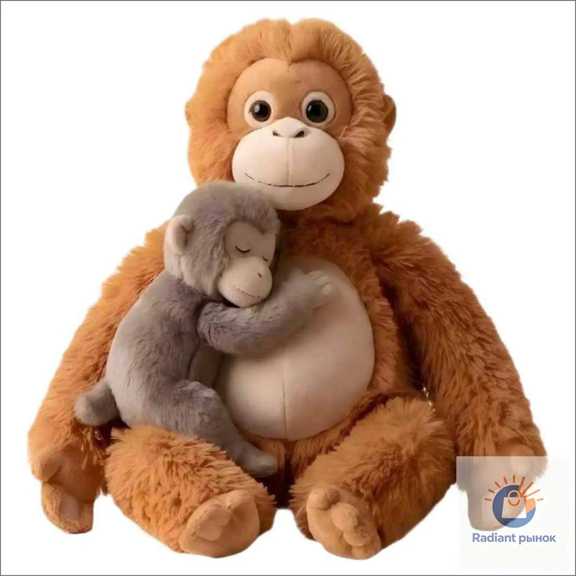 Плюшевая игрушка Punch Monkey из короткого ворса с наполнителем из ПП-хлопка