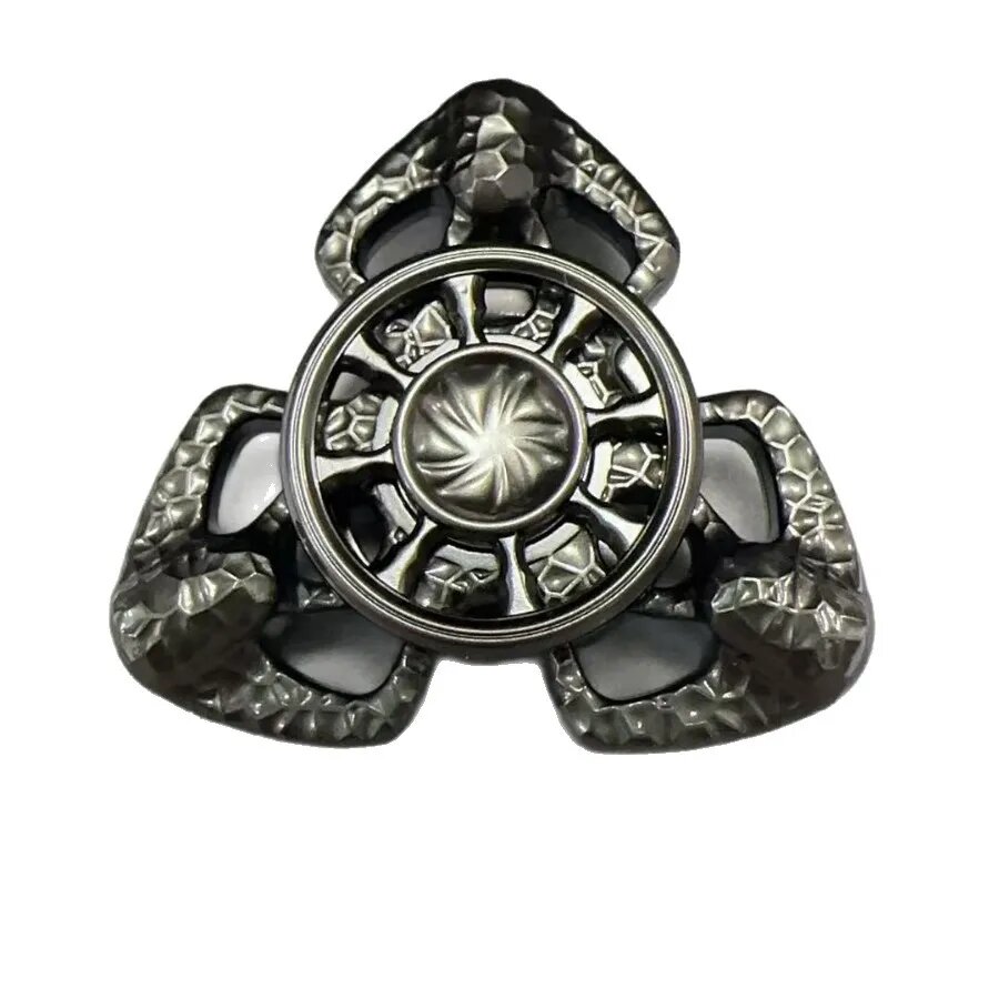 Металлический спиннер EDC для взрослых Серебряный, Black