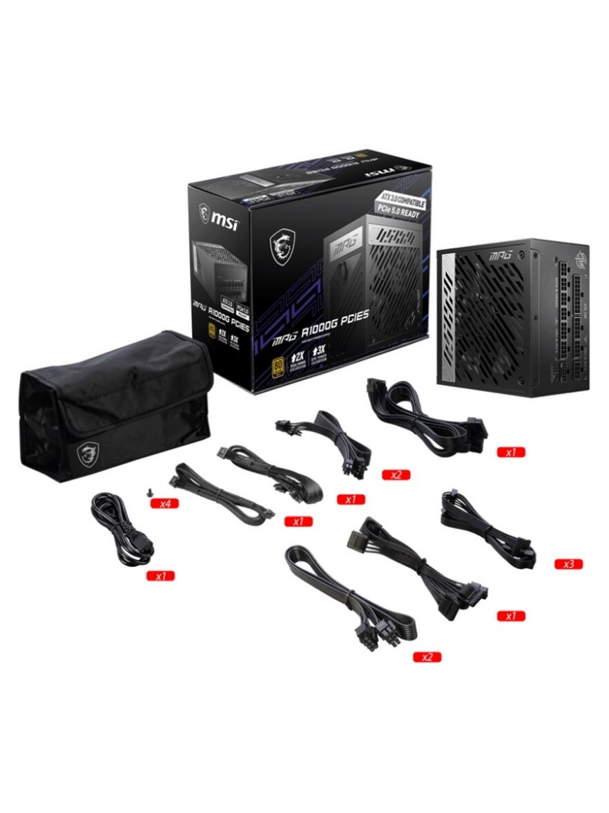 Блок питания Msi Mpg A1000G PCIE5 1000W Gold