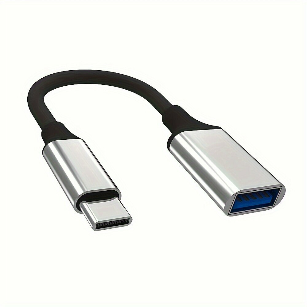 Адаптер Type-C на USB 3.0 OTG, серебристый