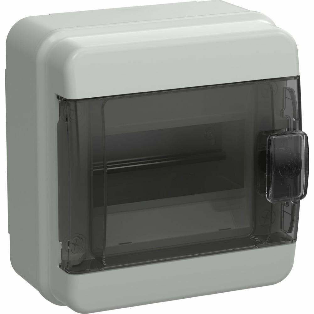 Корпус пластиковый IEK TEKFOR КМПн-6 IP65 черная прозрачная дверь TF5-KP72-N-06-65-K03-K02