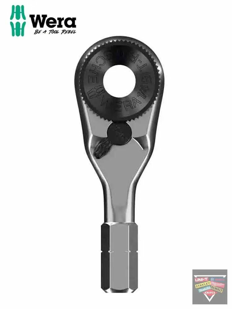 WERA 05003662001 8011 Трещотка Zyklop Mini 4 для бит, 1/4 Высокая доступность Прочный и долговечный