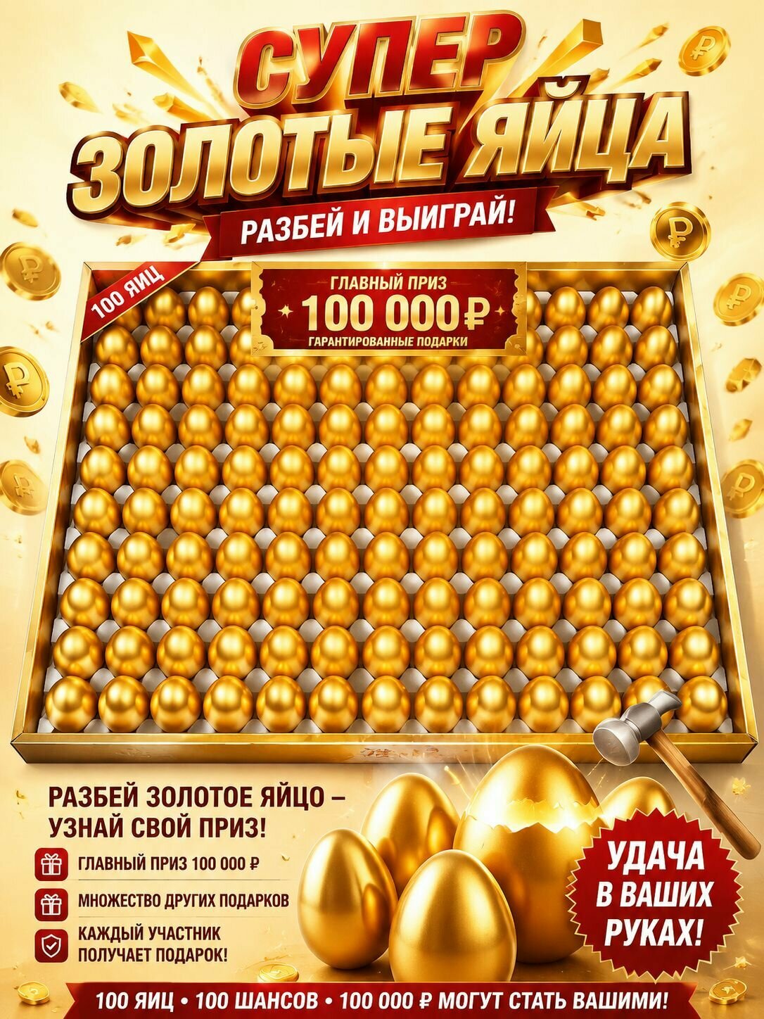 Набор яиц-сюрпризов, с мини-игрушками и золотым цветом, для 3-летних