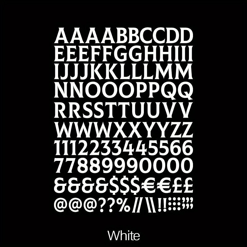 110+ шт. самоклеящихся виниловых наклеек Colus Fonts с буквами и цифрами, светоотражающие стикеры для автомобилей, мотоциклов, грузовиков, почтовых индексов, номеров телефонов и домов, для декора своими руками.