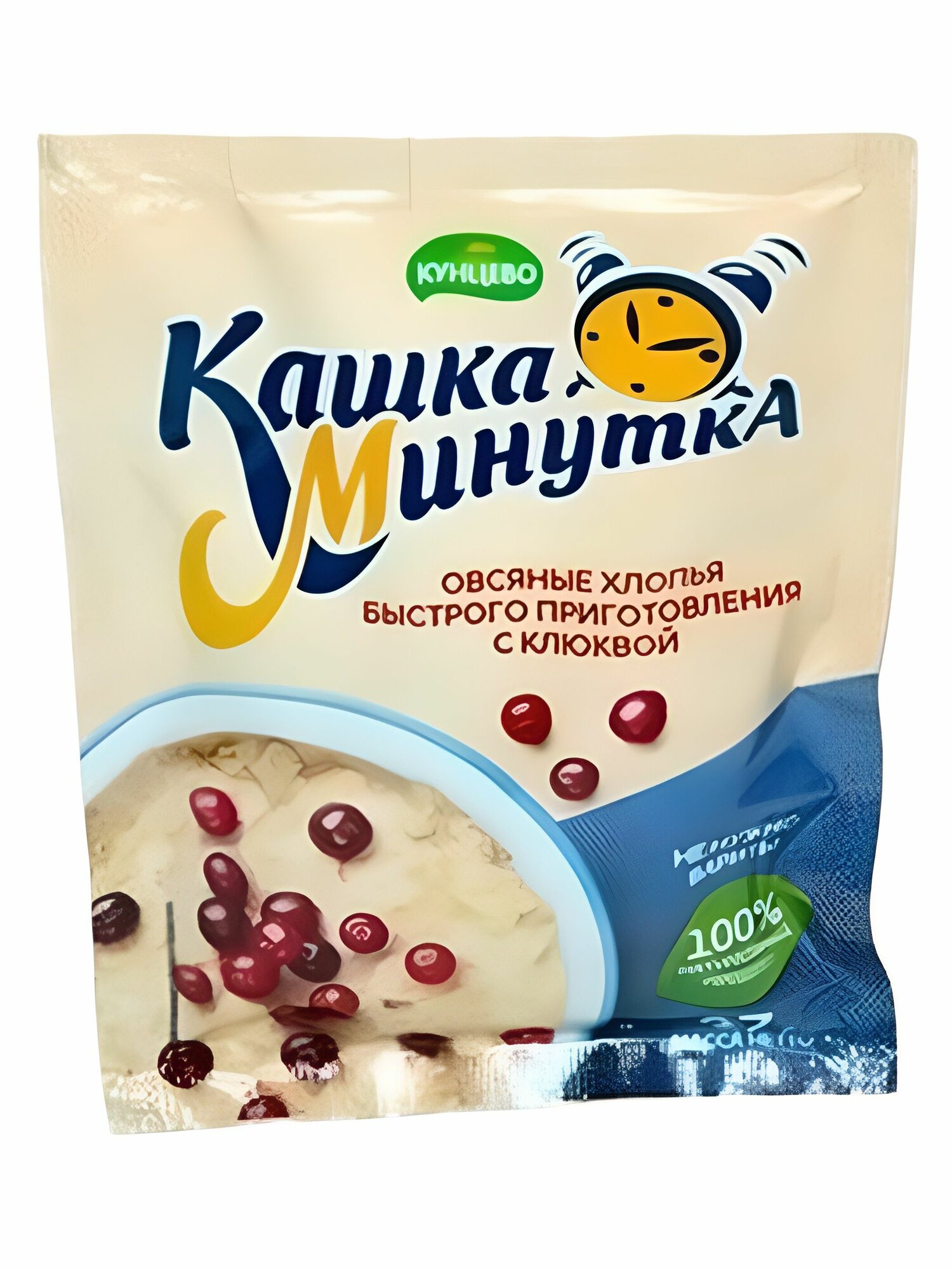 Каша быстрого приготовления овсянная Клюква 37г