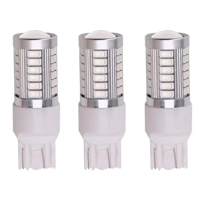 1/3 шт. T20 7443 W21/5W 33 SMD 5730 LED лампы для автомобильных поворотников и Белый, White -3pcs