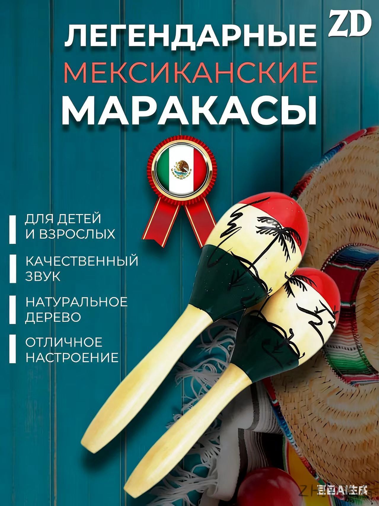 Маракасы деревянные 2