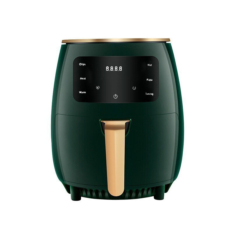 Воздушная фритюрница Air‑fryer, объём 6‑15 л, сенсорное управление, корпус из нержавеющей стали, домашняя большая фритюрница с обзорным окном