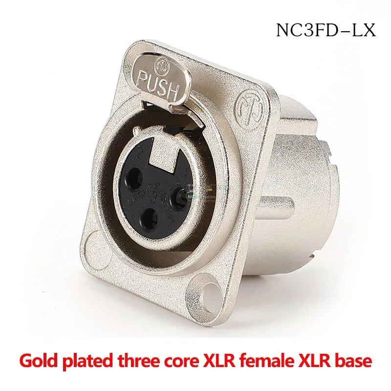 NEUTRIK NC3FD-LX-B XLR разъем NC3FD-LX, 20PCS