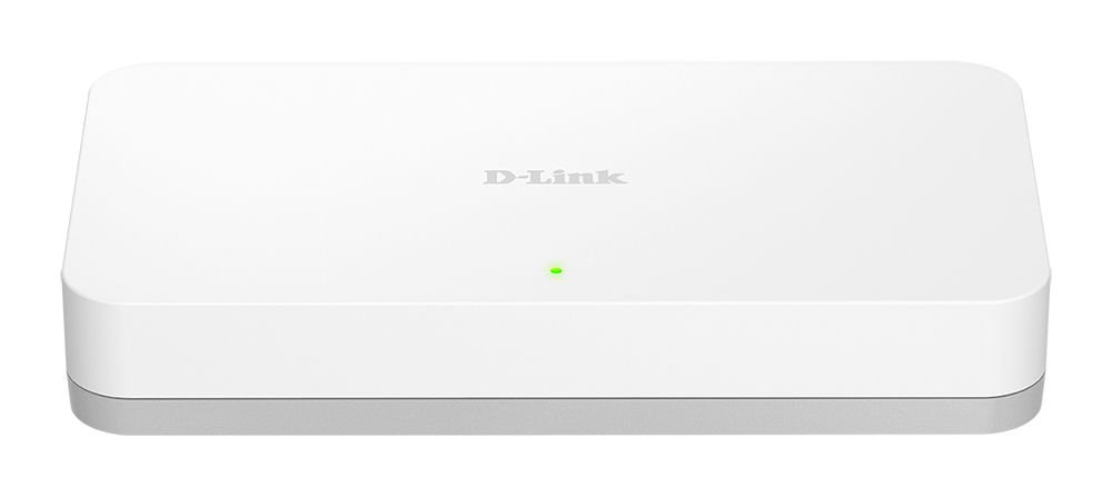 D-Link DGS-1008A F1A Неуправляемый, сетевой коммутатор для локальной сети, подключение устройств дома и в офисе, 8 шт.