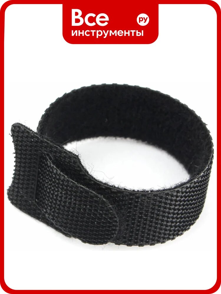 Хомуты-липучки Cablexpert на основе ленты Velcro 110x11 мм, черные, 12 шт. VT-110x11BK