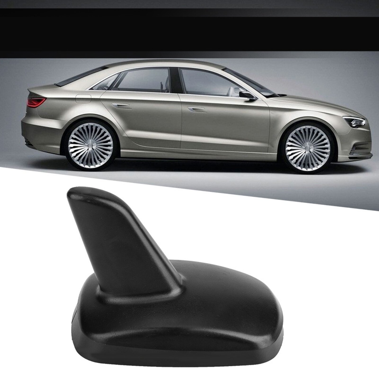 Автомобильное черное украшение в форме плавника акулы на крыше для AUDI A3 2016-2018 3897ZIY