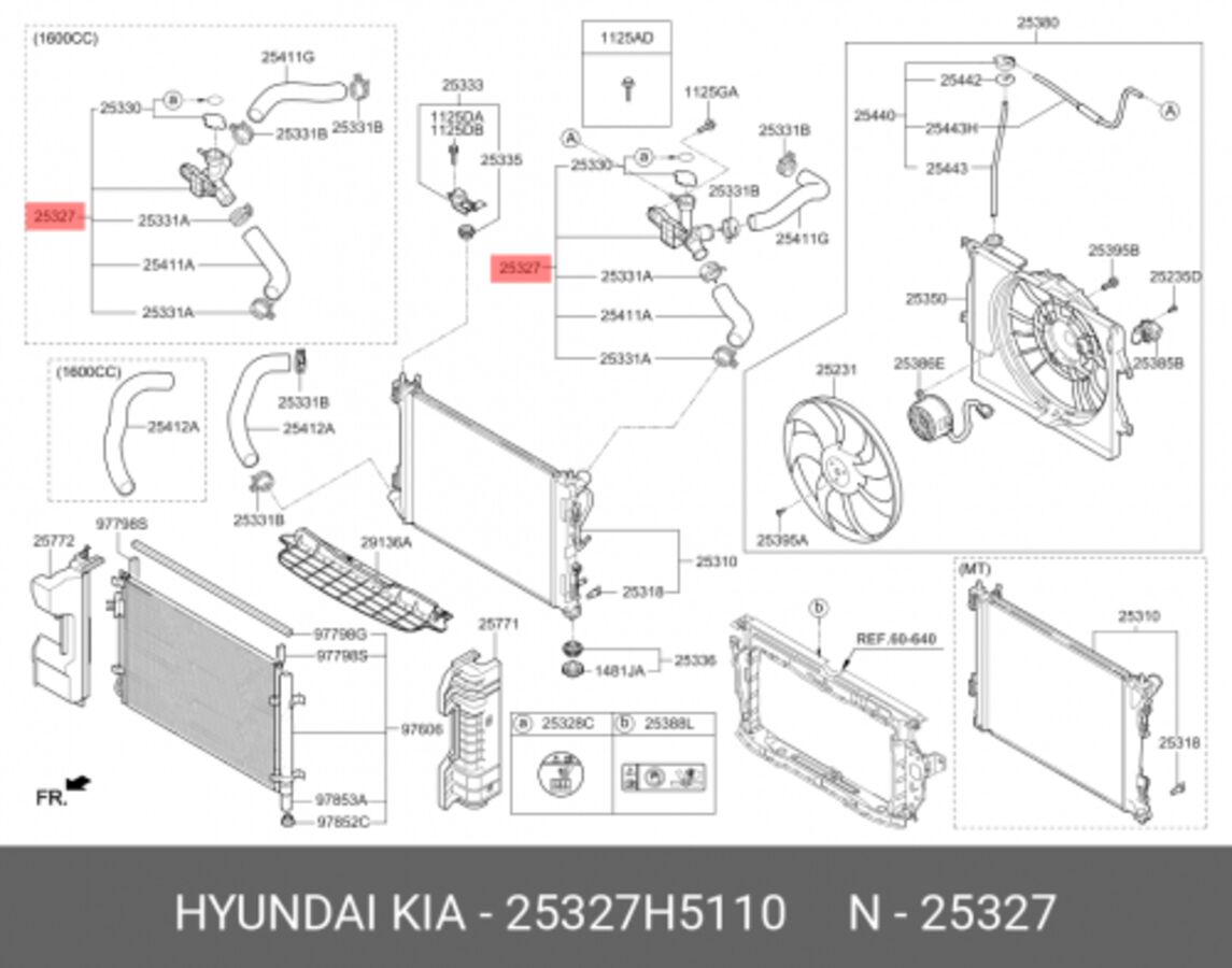 Заливная Горловина Радиатора Со Шлангом В Сборе Org (Hyundai/Kia 25327H5110)