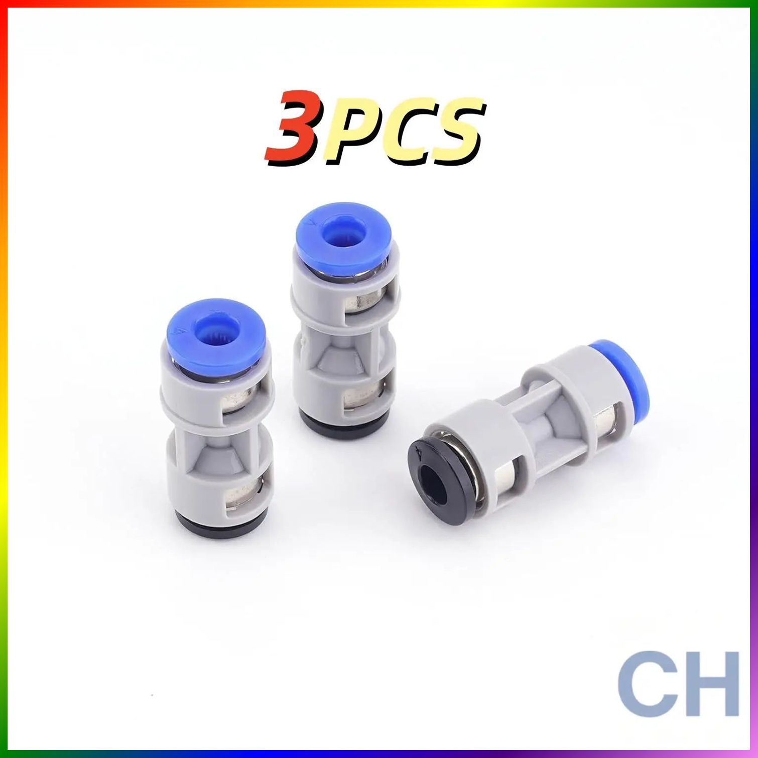 3 шт. адаптеры PTFE для трубок Bambu Lab A1/A1 Mini/P1P/P1S/X1/X1C/X1E/H2D 3D-принтер, пластиково-металлические разъемы подачи