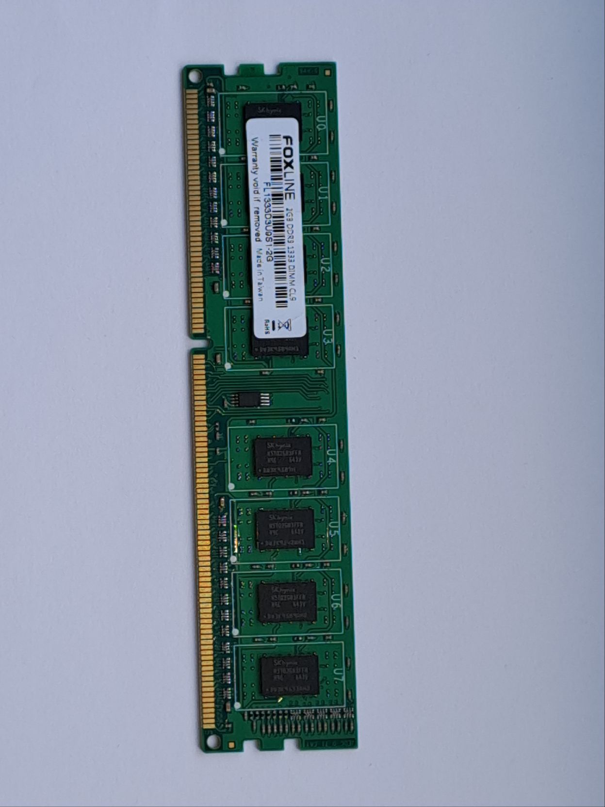 Оперативная память Foxline 2 ГБ DDR3 1333 МГц DIMM CL9 для настольного компьютера