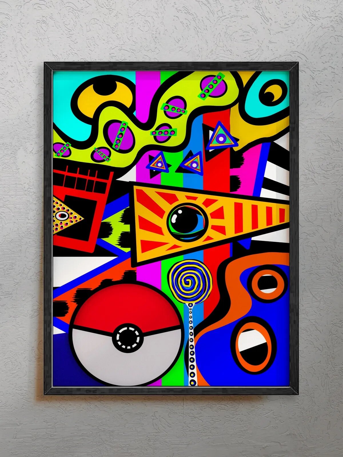 Интерьерный постер "Symbolic Gases" в стиле pinterest, формат 30x40 см