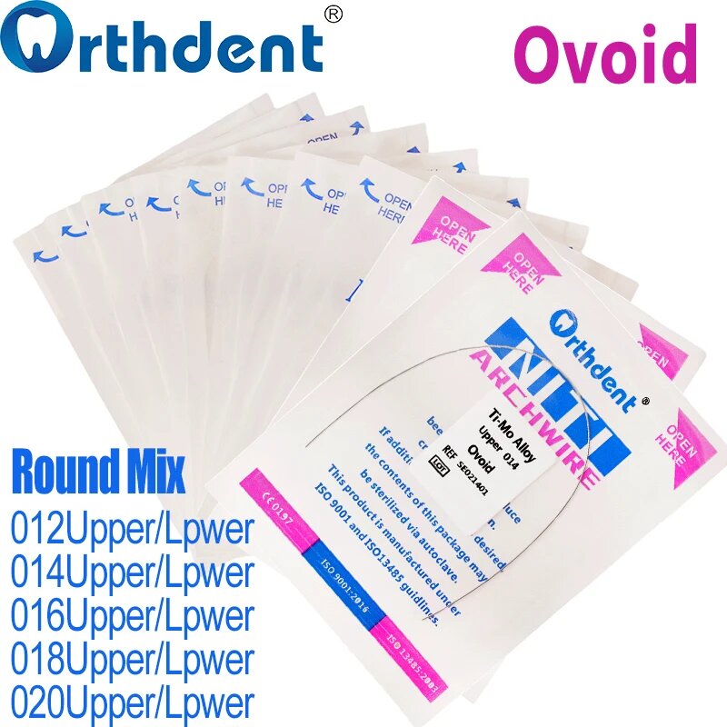 Orthdent дуга Ovoid Round Mix 10 шт.