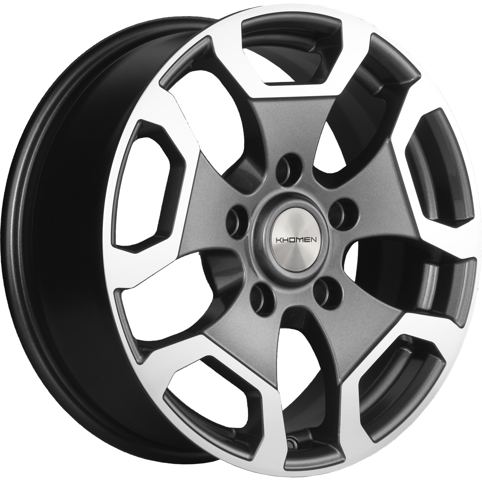Литой колесный диск Khomen Wheels KHW1725 (Niva 4x4) 6,5x17/5x139,7 ET35 D98,5 Gray-FP
