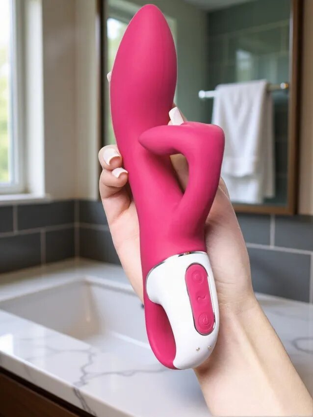 Вибратор-кролик Satisfyer Dual Vibe, 12 режимов, гнущийся - 21,2 см.