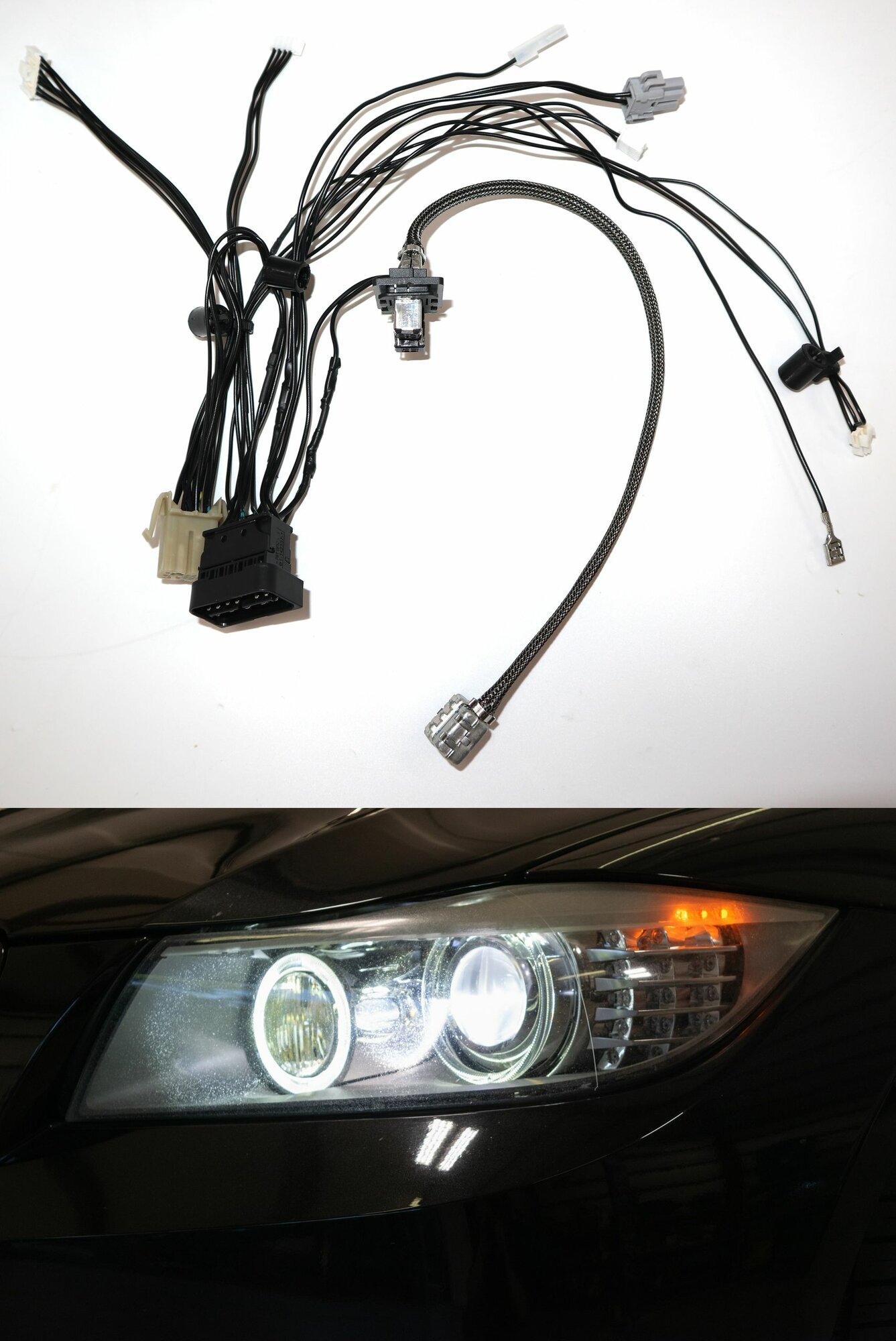 Левая для BMW 3' E90 E91 LCI 2008-2012, AFS адаптивная ксеноновая фара, жгут проводов