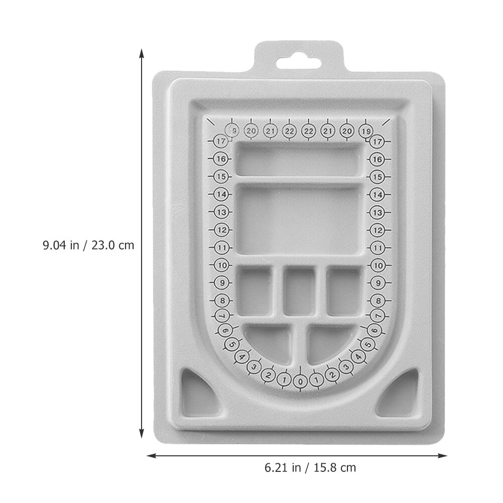 Доска Для Дизайна Бисера Серый 23x15.8cm Для Создания Ювелирных Изделий И Браслетов