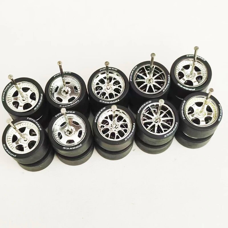 Колеса Reachon 1/64, хром, 12.7mm