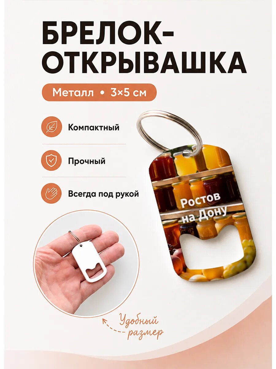 Брелок открывашка "Варенье и Южные Фрукты"