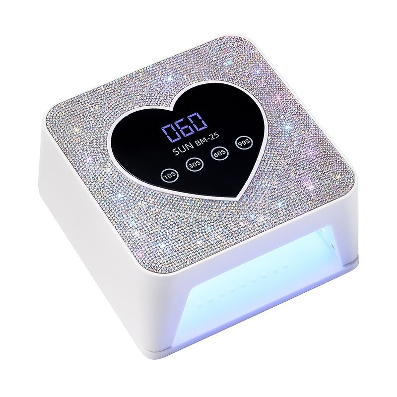 Лампа для сушки гель-лака USB, 4 режима таймера, LCD сенсорный экран, для маникюра, розовая