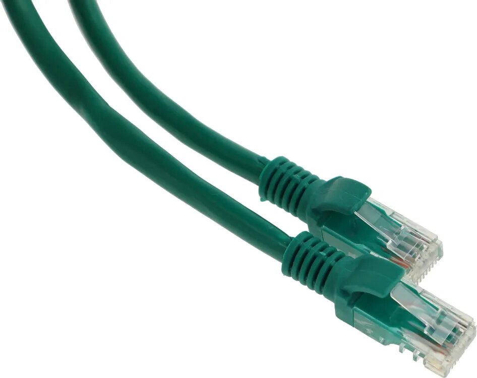 Патч-корд CABLEXPERT PP6U-0.5M/G литой (molded), UTP, кат.6, 0.5м, 4 пары, 24AWG, алюминий омедненный, многожильный, зеленый