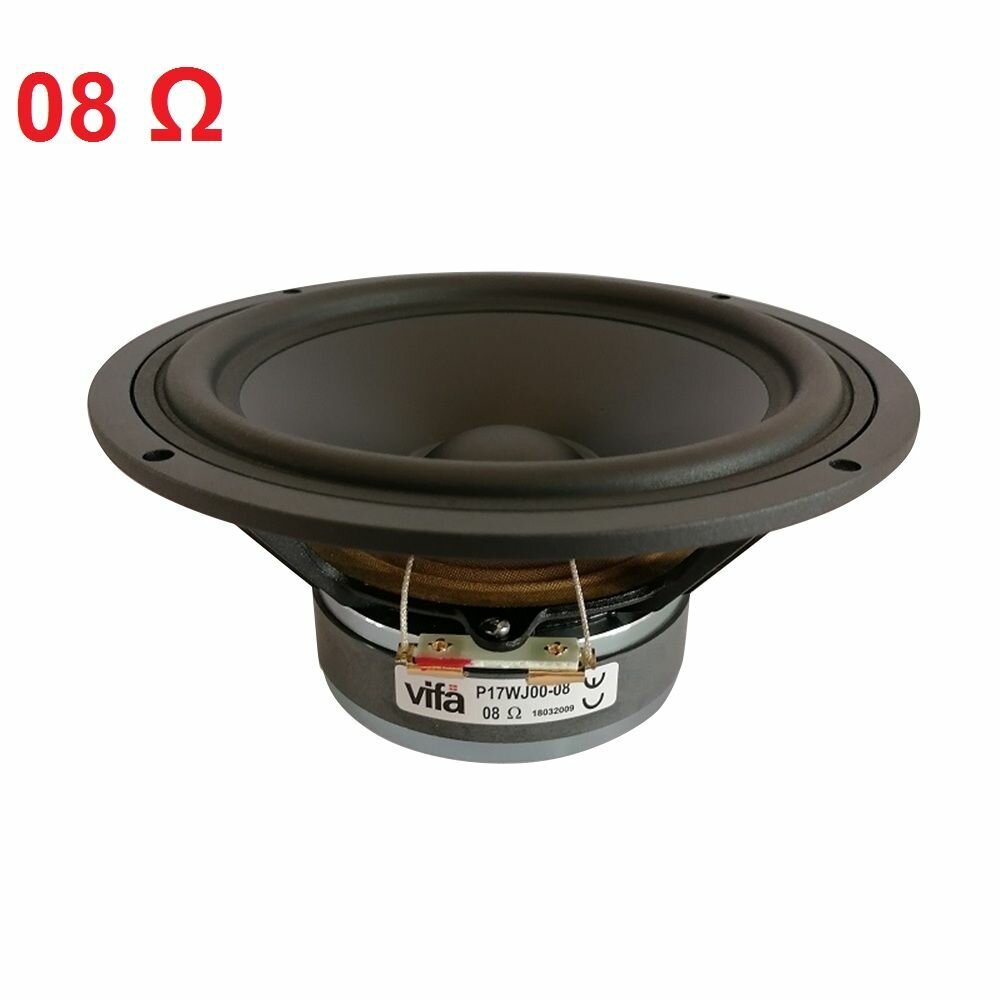 Vifa P17WJ00-08 6,5"HiFi Динамик для среднечастотного динамика, конусная алюминиевая корзина из полипропилена, 8 Ом, 80 Вт, круглая, 170 мм