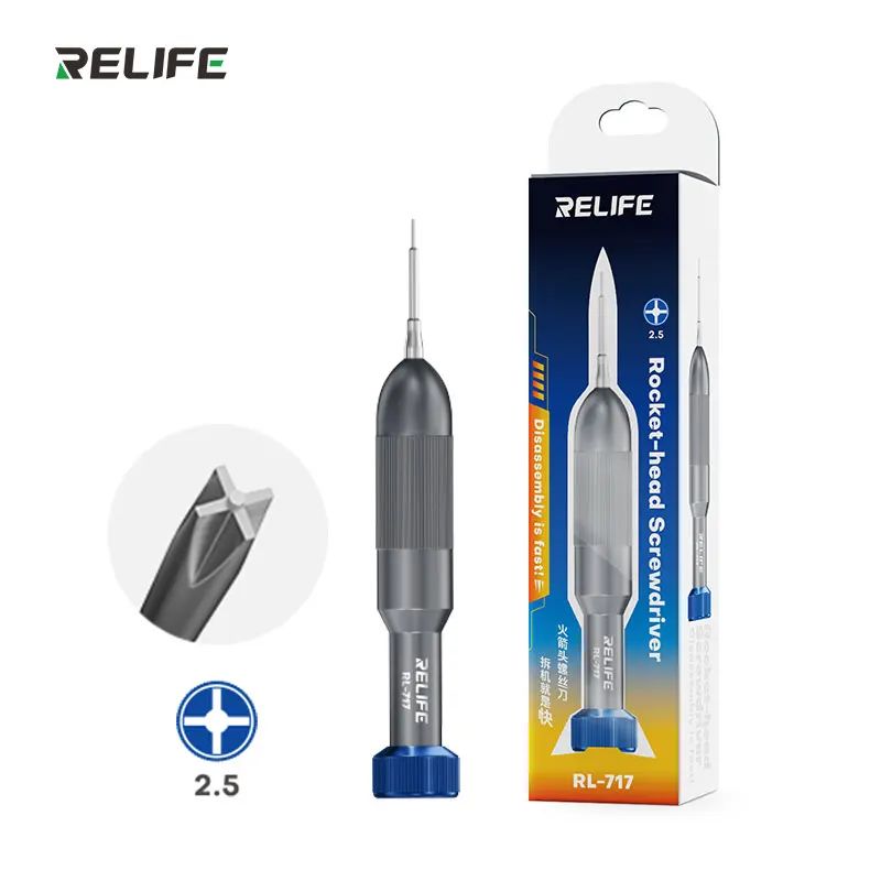 Прецизионная Отвертка RELIFE RL-717 С Сильным Магнитным Креплением Для Ремонта И Удаления Винтов С IPhone И Android IP17.