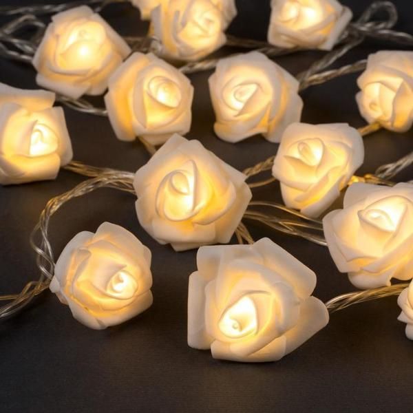 Гирлянда Luazon Lighting Нить Розы белые IP20 5м 20 LED 220В 3612367