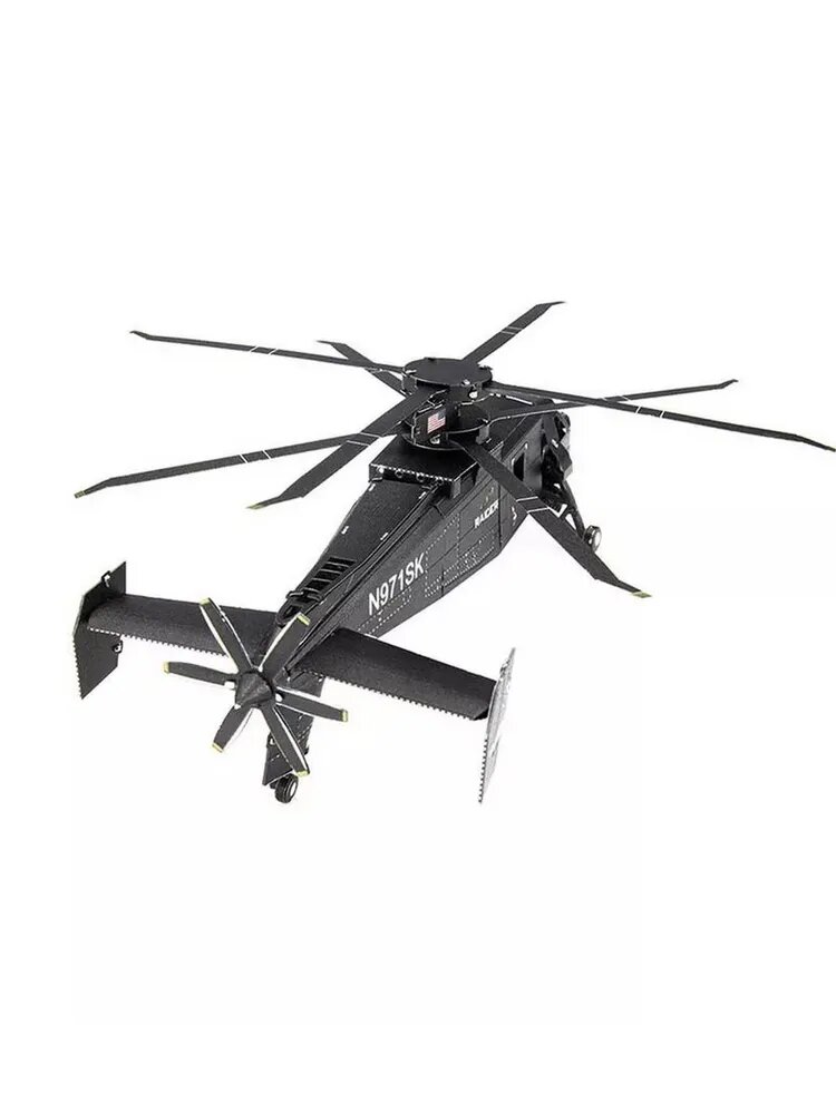 Конструктор металлический Sikorsky S-97 Raider, сборная модель из листовой стали — фото 1