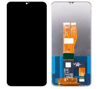 Дисплей для Realme C30s (RMX3690) в сборе Черный + набор инструментов и клей