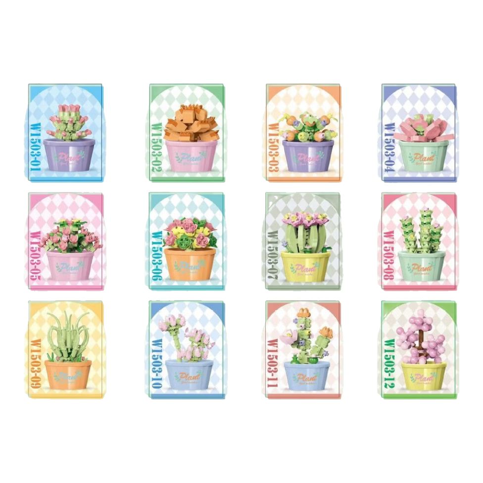 Shangmei Beibei Садовые фигурки из кубиков-слепых коробок для детей 3-6 лет подарок к началу учебного года