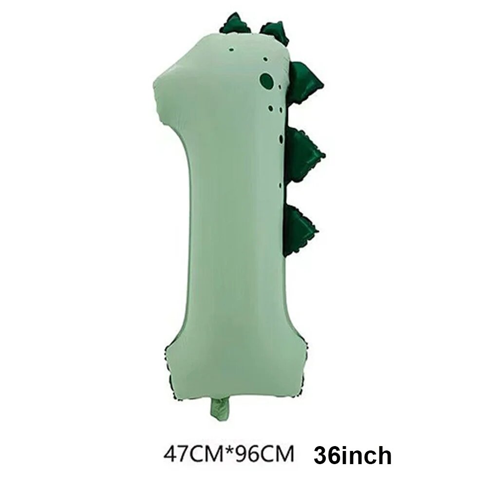 Воздушный шар Динозавр №3 36 дюймов AADECORZZ Зеленый, 1pcs