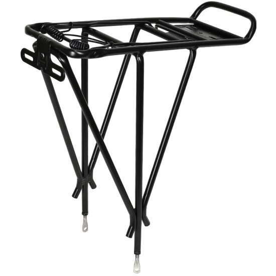 Багажник для велосипеда Tranzx CD-20AC,26-28" алюминий, профильные трубы, с прижимом, черный