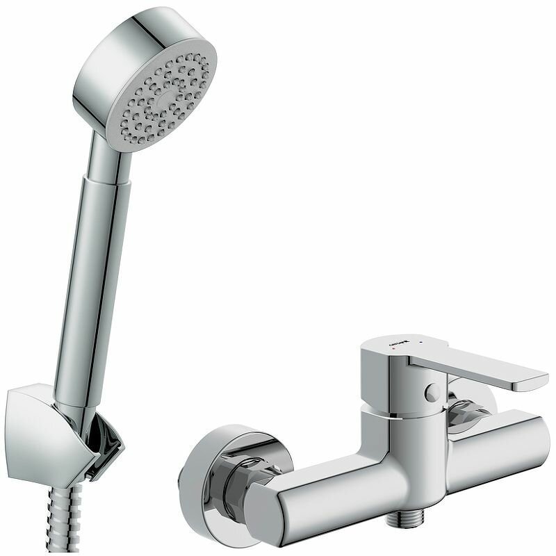Комплект для ванной 2 в 1: смеситель SMART и душевой гарнитур CARI