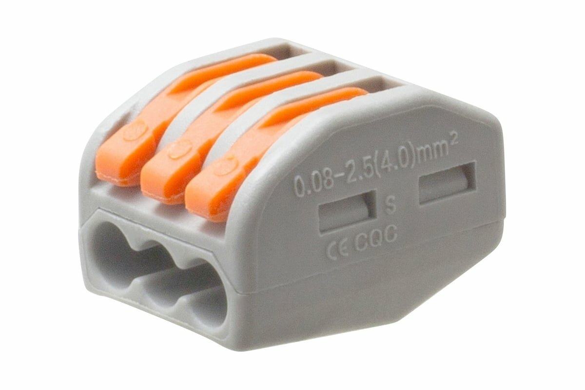 MasterProf СК 3x2,5 мм универсальная строительно-монтажная клемма, набор 20 шт ЭТ.120022.20