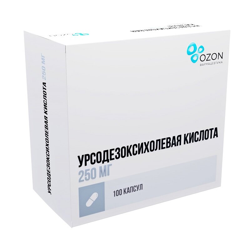 Урсодезоксихолевая Кислота Капс.250Мг №100