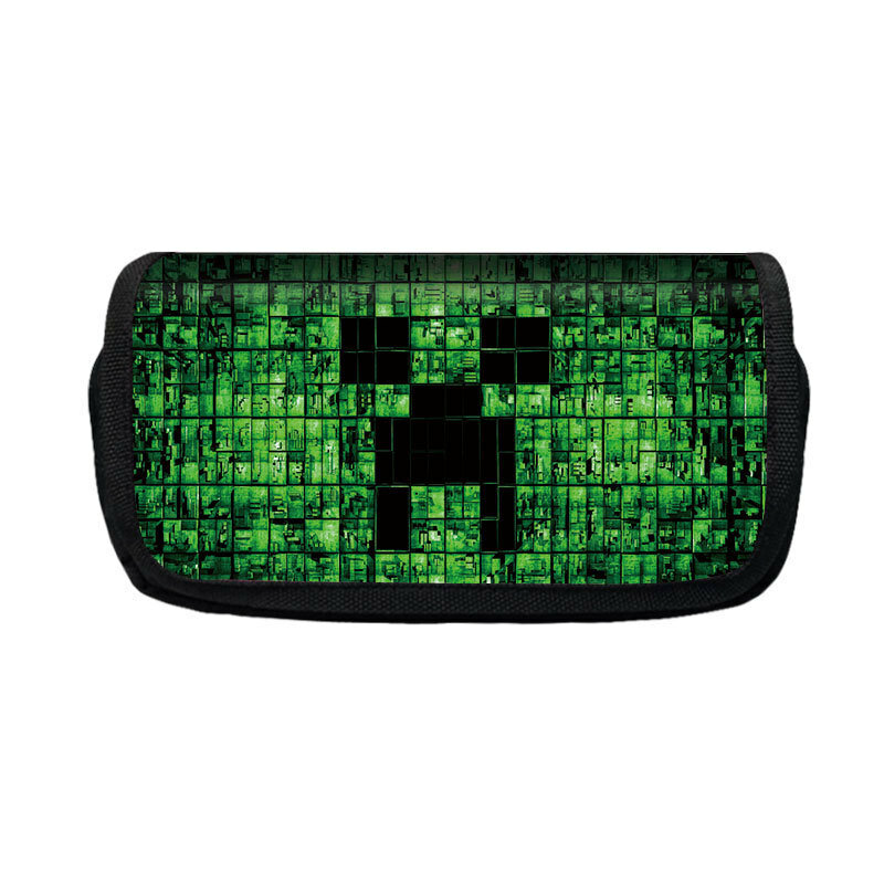 Пенал "Майнкрафт" двухслойный, для начальной школы и детского сада