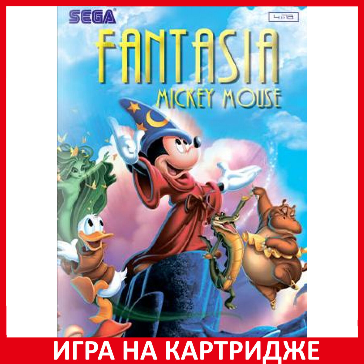 Игра Микки Маус Фантазия (Mickey Mouse Fantasia) Русская Версия 16 bit Картридж для Sega