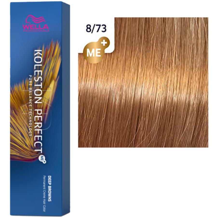8/73 KOLESTON PERFECT крем-краска светлый блонд коричневый золотистый - 60 мл