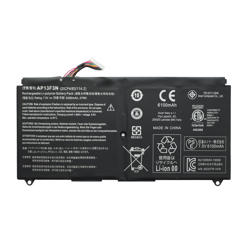 Аккумулятор для ноутбука Acer Aspire S7-392 / AP13F3N - батарея ORG 6280mAh