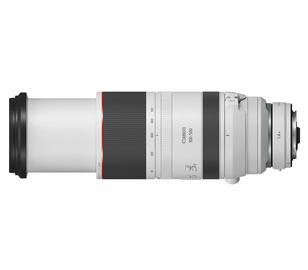 Объектив Canon RF 100-500mm f/4.5-7.1L IS USM, Черный/Белый