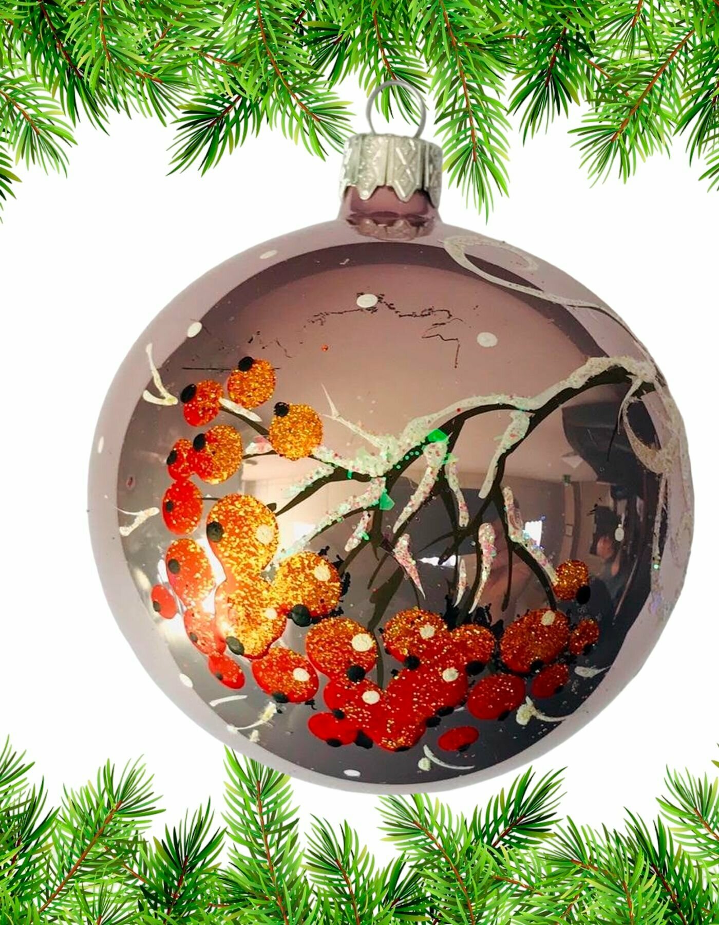 Елочный шар Рябинка шар