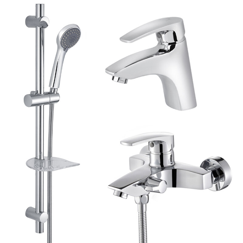 Комплект смесителей для ванны KAISER Guss (68011+68022+стойка R1100) 6800К