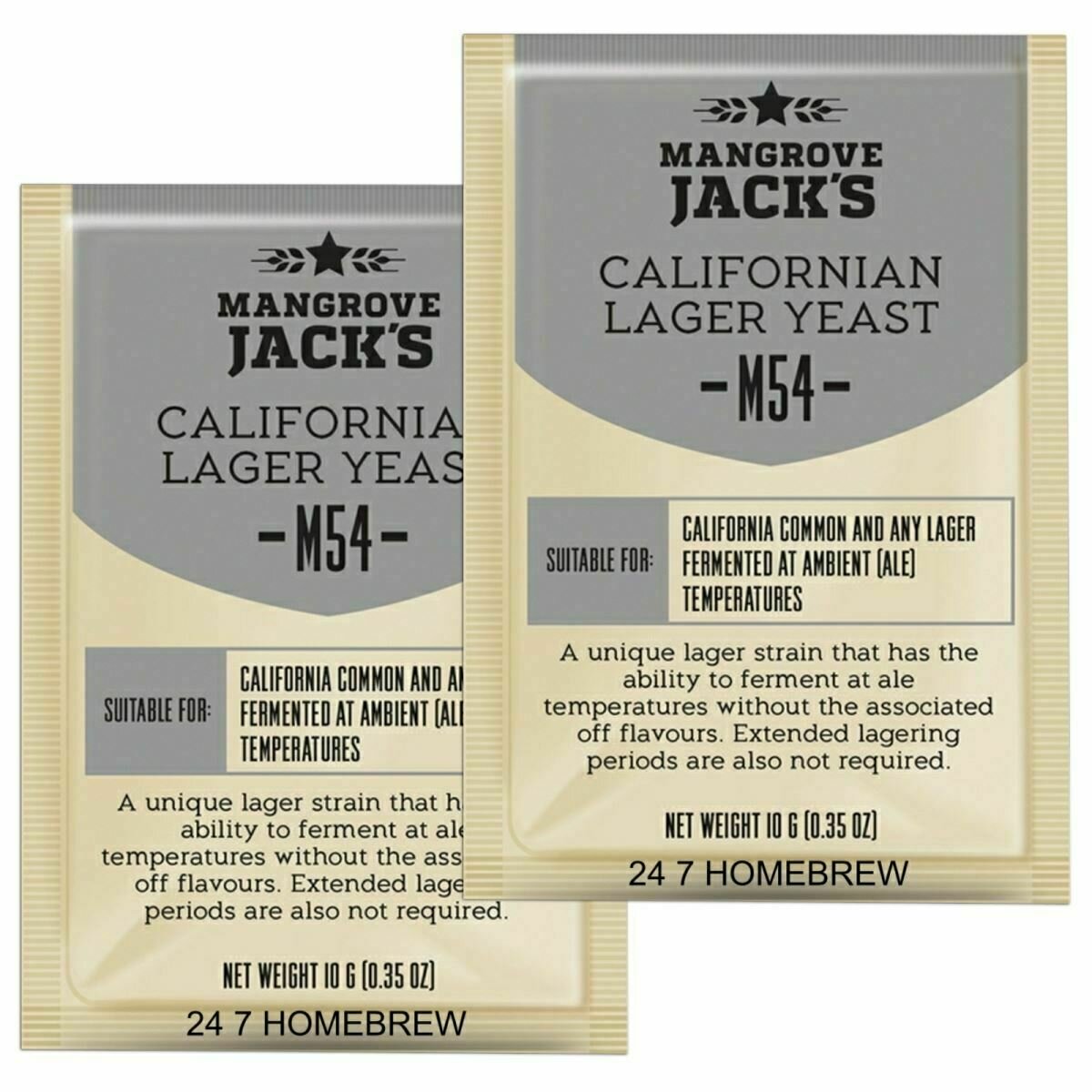 Дрожжи пивные "Mangrove JACK*S" Californian Lager M54,10 гр